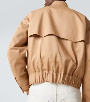 Gabriela Hearst Cotton Blouson Jacket - Beige