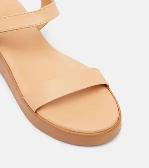 ANCIENT GREEK SANDALS Leather Platform Sandals - Beige