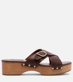 ANCIENT GREEK SANDALS Leather Platform Sandals