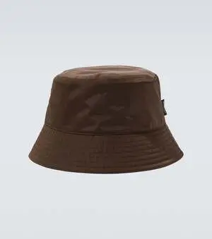 Saint Laurent Logo Bucket Hat - Brown