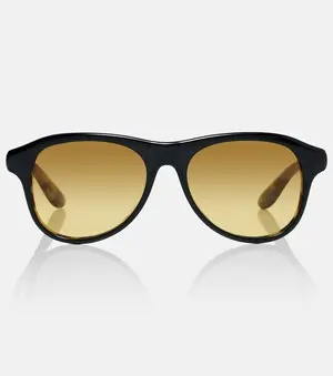 Brunello Cucinelli Monili Round Sunglasses - Black