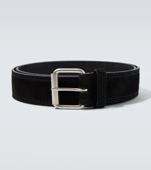 Dries Van Noten Suede Belt - Black