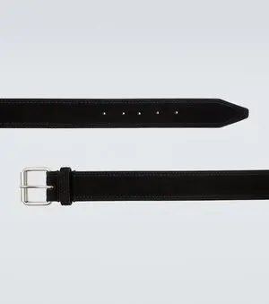 Dries Van Noten Suede Belt - Black