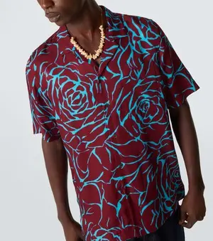 Dries Van Noten Printed Bowling Shirt