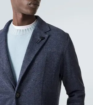 LARDINI Linen And Silk Blazer
