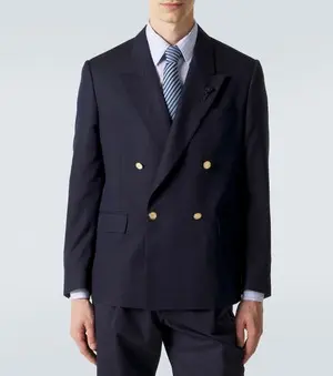 LARDINI Wool, Cashmere, And Silk Blazer