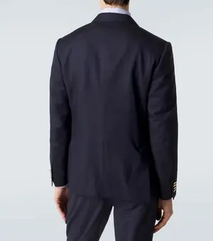 LARDINI Wool, Cashmere, And Silk Blazer