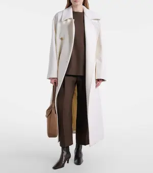 Savette Tondo Large Suede Shoulder Bag - Beige