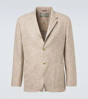 Canali Cotton, Wool, And Silk Blazer