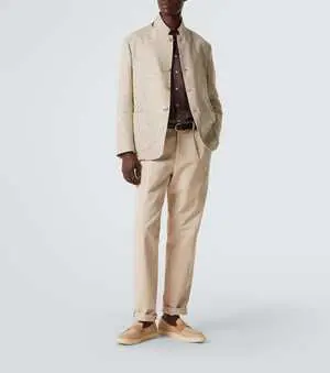 Canali Cotton, Wool, And Silk Blazer