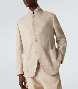 Canali Cotton, Wool, And Silk Blazer