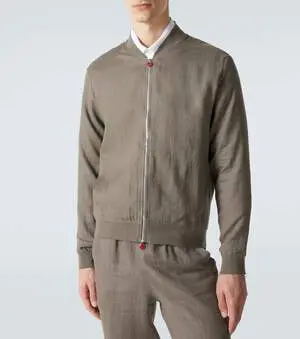 Kiton Linen Bomber Jacket