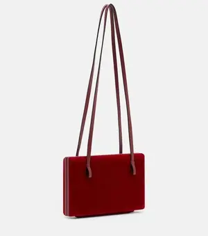 TOTEME Cocktail Velvet Shoulder Bag - Red