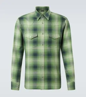 TOM FORD Checked Cotton Shirt