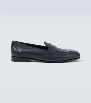 Brioni Leather Penny Loafers