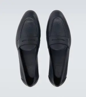 Brioni Leather Penny Loafers