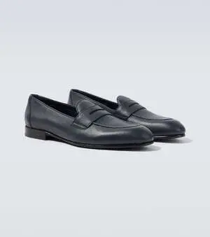 Brioni Leather Penny Loafers