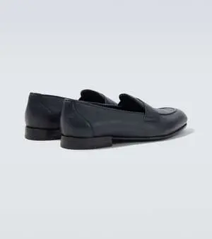 Brioni Leather Penny Loafers