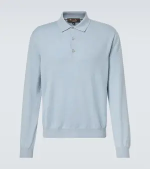 Loro Piana Cashmere Polo Sweater - Blue