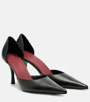 Magda Butrym Leather Pointed Toe Pumps - Black