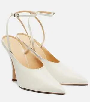 Magda Butrym 115 Leather Pumps - White