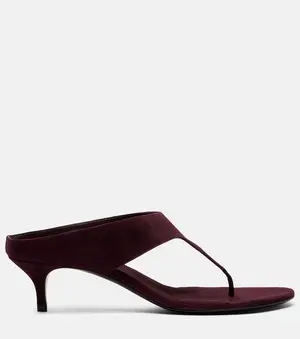 Magda Butrym Suede Thong Sandals