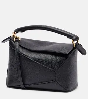 Loewe Loewe Puzzle Edge Mini Top-Handle Bag Black