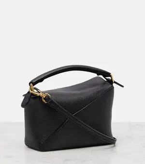 Loewe Puzzle Edge Mini Top-handle Bag - Black