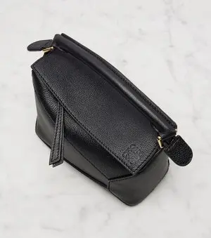 Loewe Puzzle Edge Mini Top-handle Bag - Black