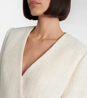 Veronica Beard Double-breasted Tweed Blazer