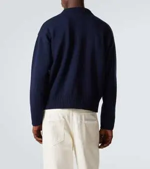 Ami De Cœur Wool And Cotton Sweater - Blue