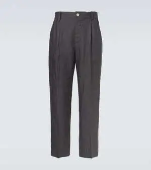 Jacquemus Linen Straight-leg Trousers