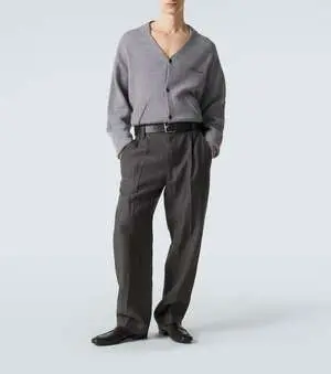 Jacquemus Linen Straight-leg Trousers