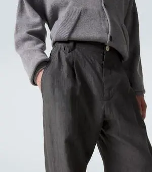 Jacquemus Linen Straight-leg Trousers