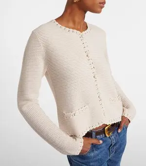 FRAME Crochet-trimmed Wool-blend Jacket