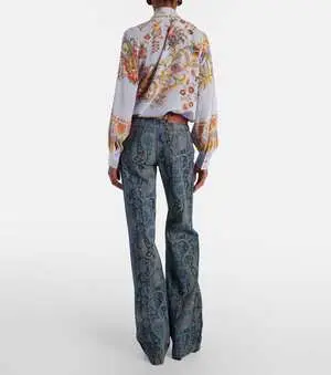 Etro Printed Flared Jeans
