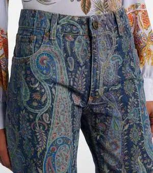 Etro Printed Flared Jeans