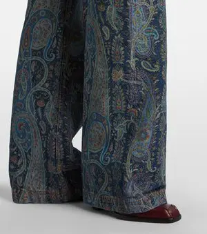 Etro Printed Flared Jeans