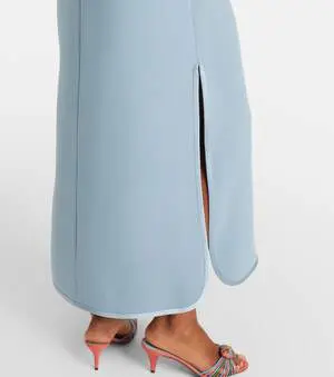 Valentino Garavani Vgold Silk Maxi Dress - Blue