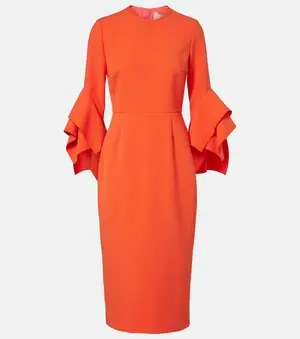 ROKSANDA Ruffled Midi Dress - Red