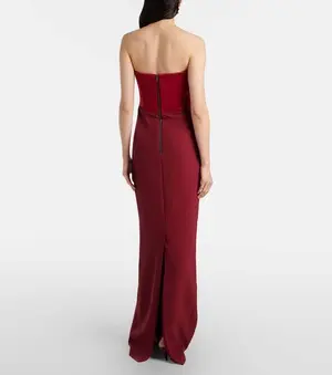 Safiyaa Drew Crêpe Corset Gown