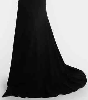 MUGLER Draped Jersey Gown