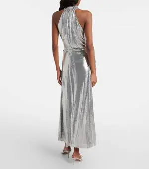 Rabanne Chainmail Draped Maxi Skirt