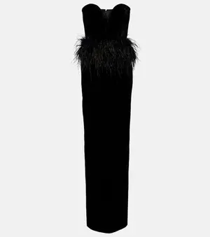 The New Arrivals By Ilkyaz Ozel Feathered Evening Dresses