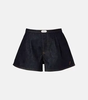 Jacquemus Logo Denim Shorts - Blue