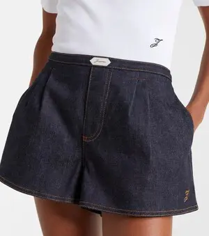 Jacquemus Logo Denim Shorts - Blue
