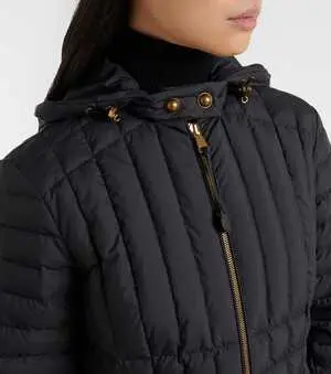 Moncler Menthe Long Quilted Down Coat