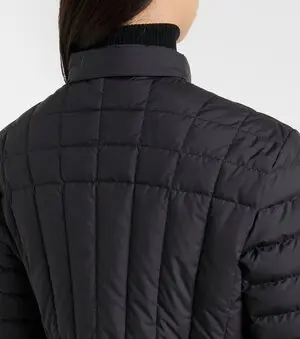 Moncler Menthe Long Quilted Down Coat