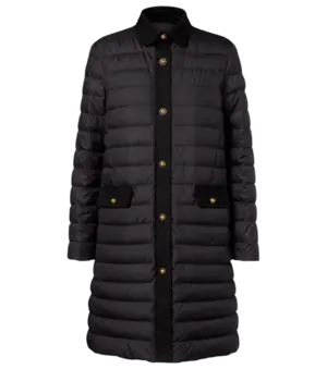 Moncler Jujulong Quilted Down Coat - Black