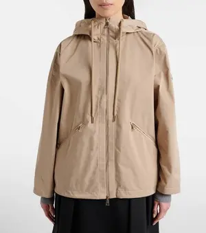 Moncler Cassiopea Gabardine Jacket - Beige
